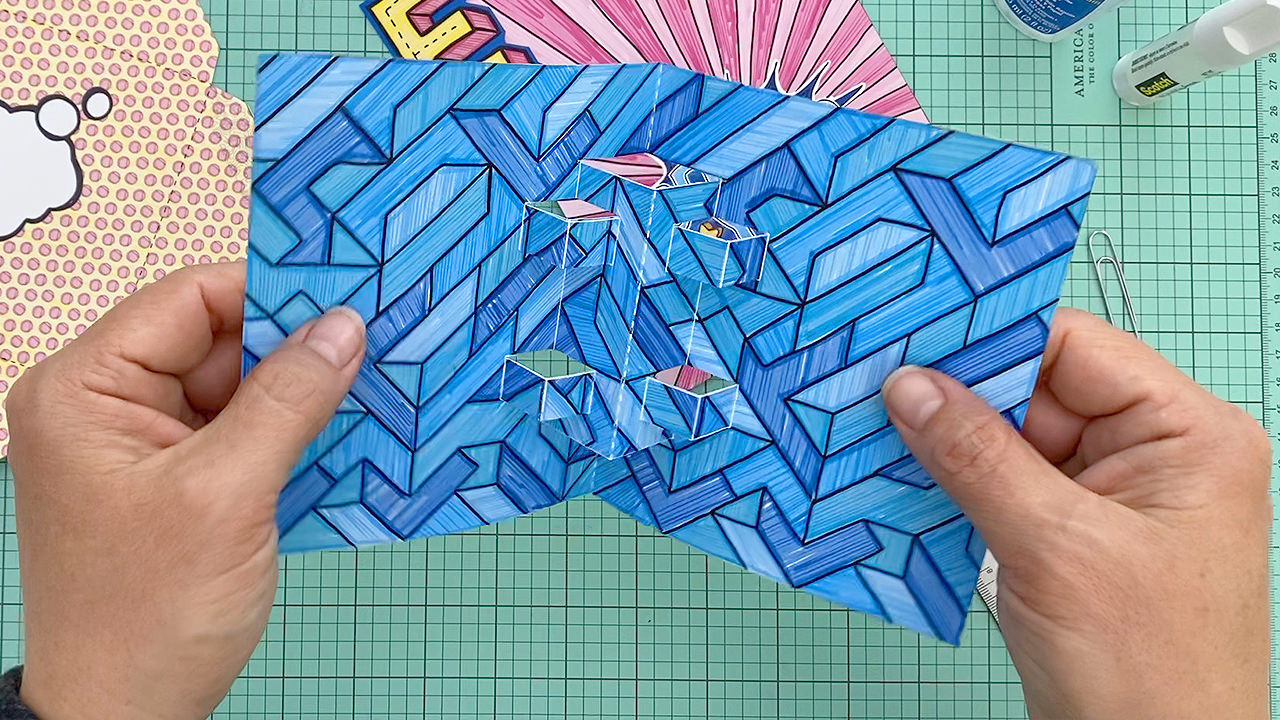 Love Letters DIY Pop-Up Card Template | Popupity