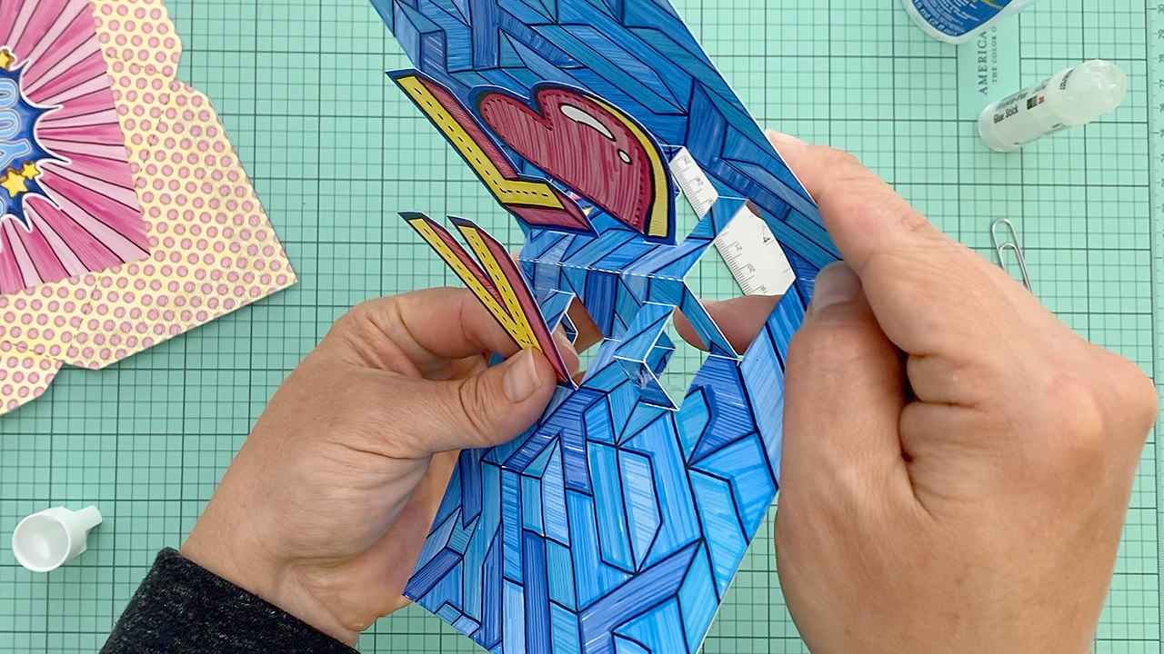 Love Letters DIY Pop-Up Card Template | Popupity