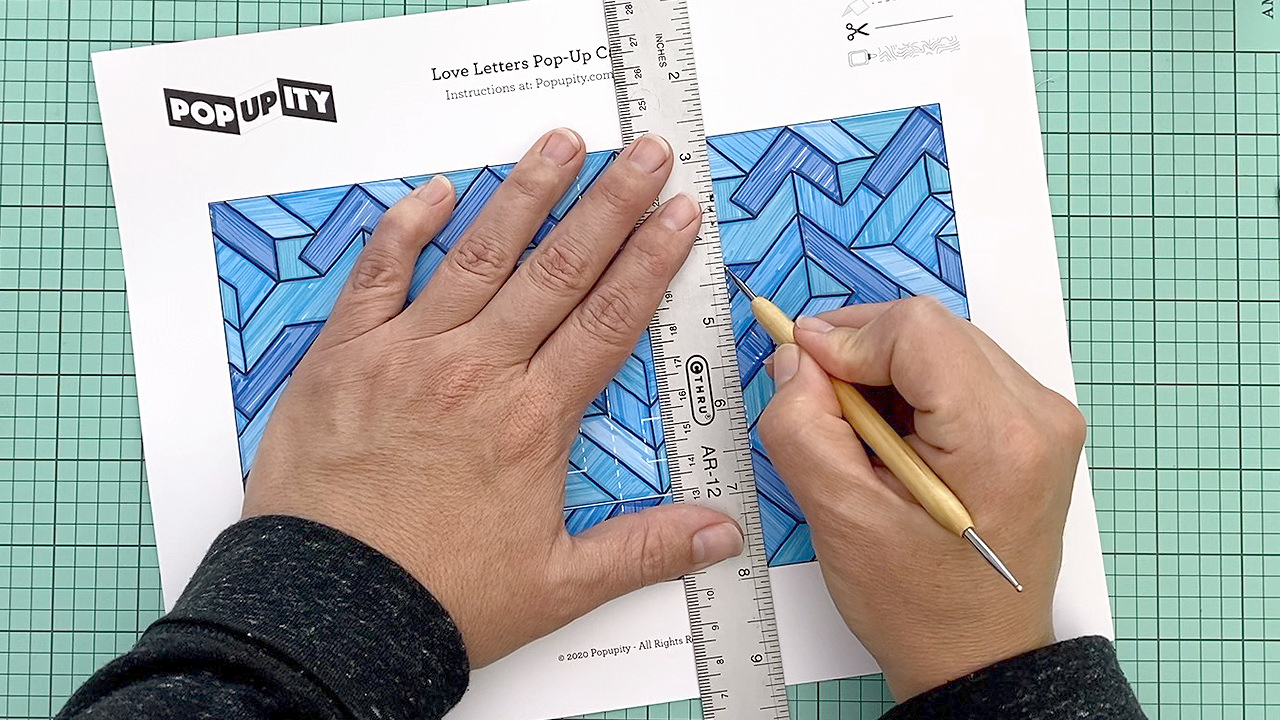 Love Letters DIY Pop-Up Card Template | Popupity